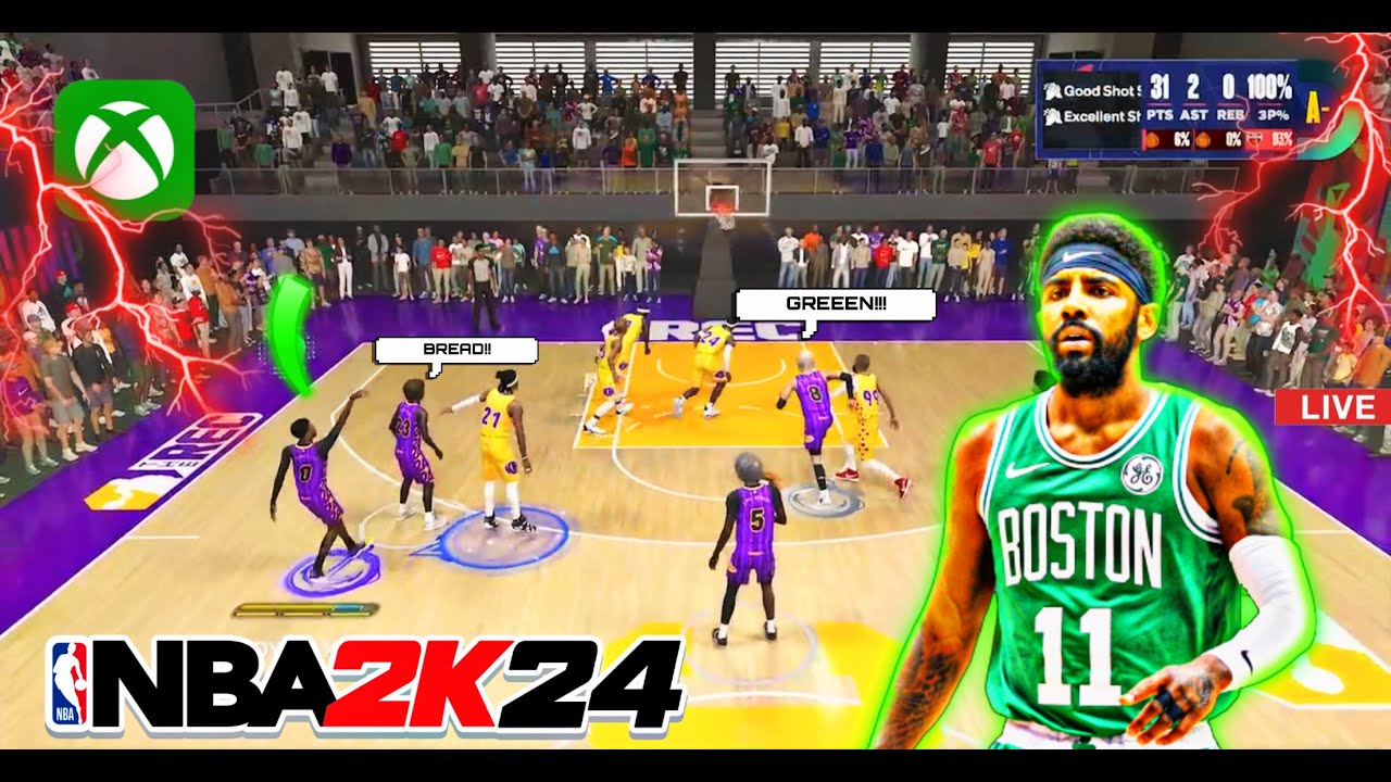 🏀NBA2K24 REC WIT GANG🏀- 🤮ELITE KYRIE BUILD🤮-🔥30+ POINT GAME🔥-🗣️XBOX🗣️ ...