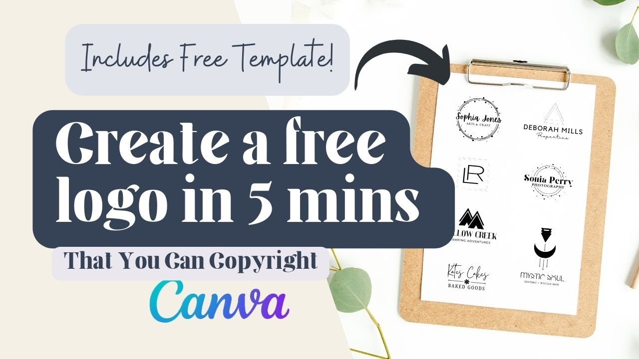 How to Create a Free Logo in only 5 Minutes - Canva Logo Tutorial - YouTube