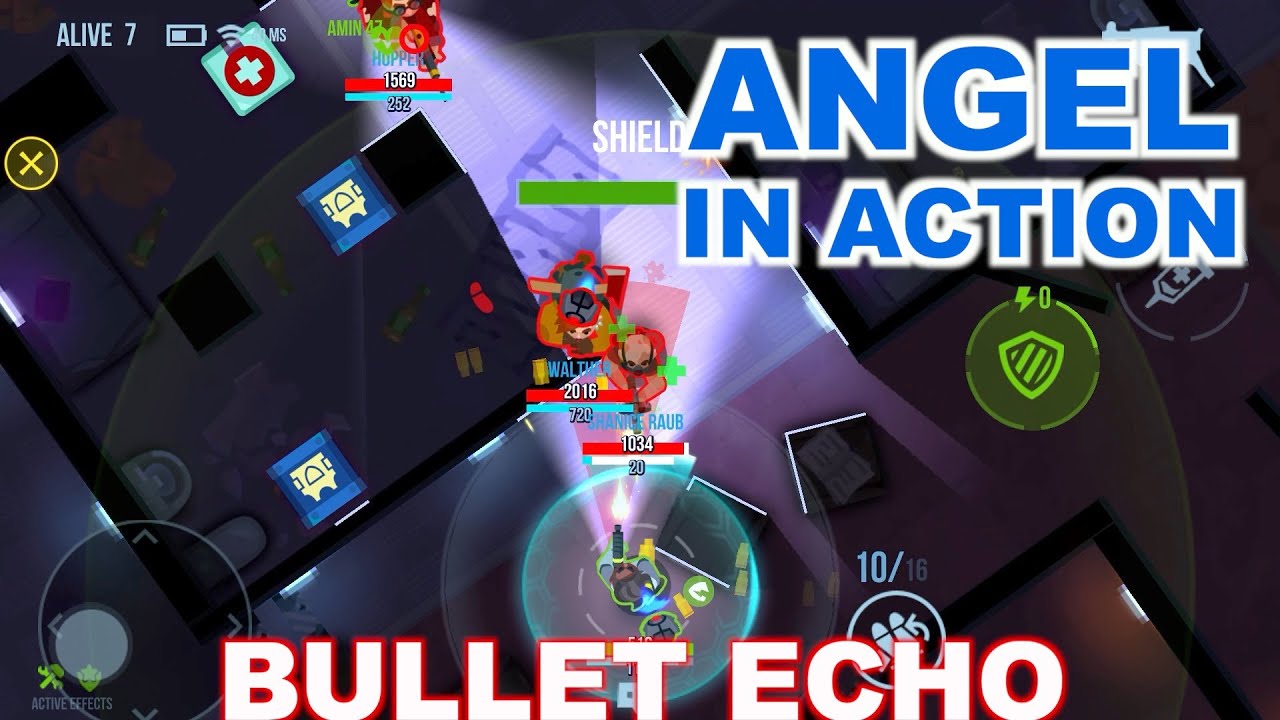 Bullet Echo | Angel hero gameplay | drone update | Battle Royale mode ...