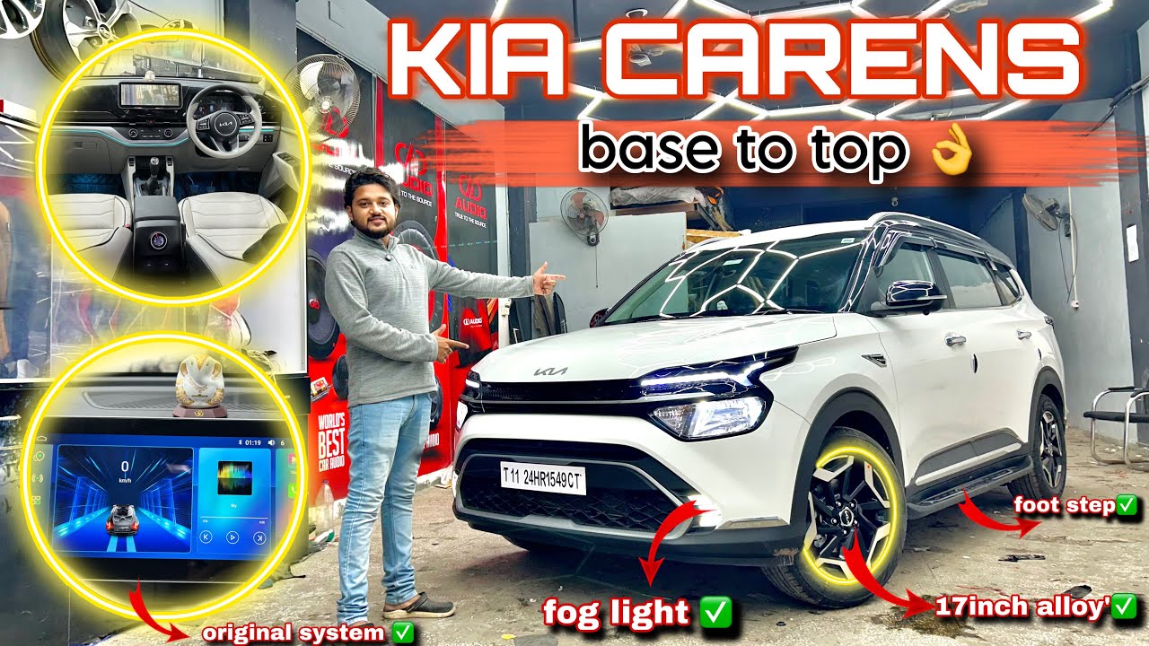 KIA CARENS BASE TO TOP 😱 ! LUXURIOUS INTERIOR AND SEAT COVERS 😍 ...
