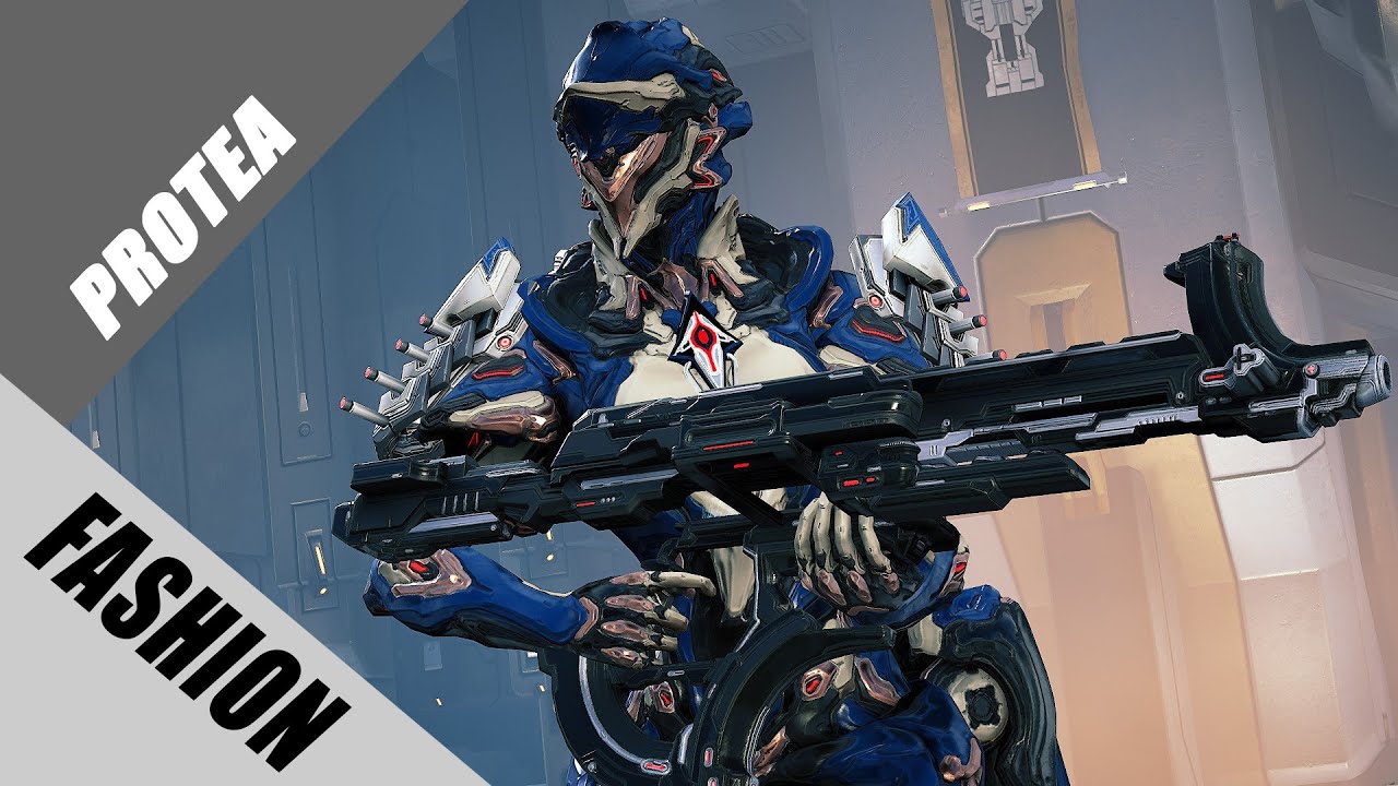 Warframe | Fashion Frame | Protea : Riot Trooper - YouTube