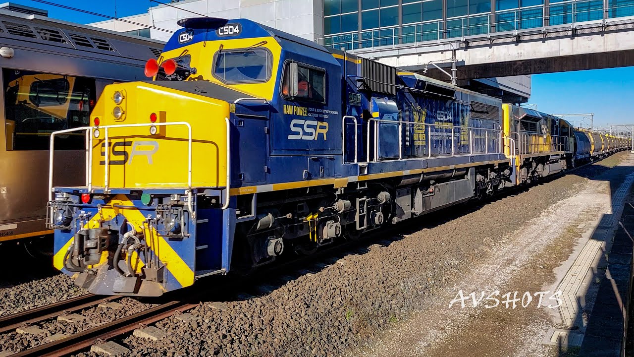 SSR Loaded Grain Train 3140 led by C504 & SSR102 enroute to Weston's in ...