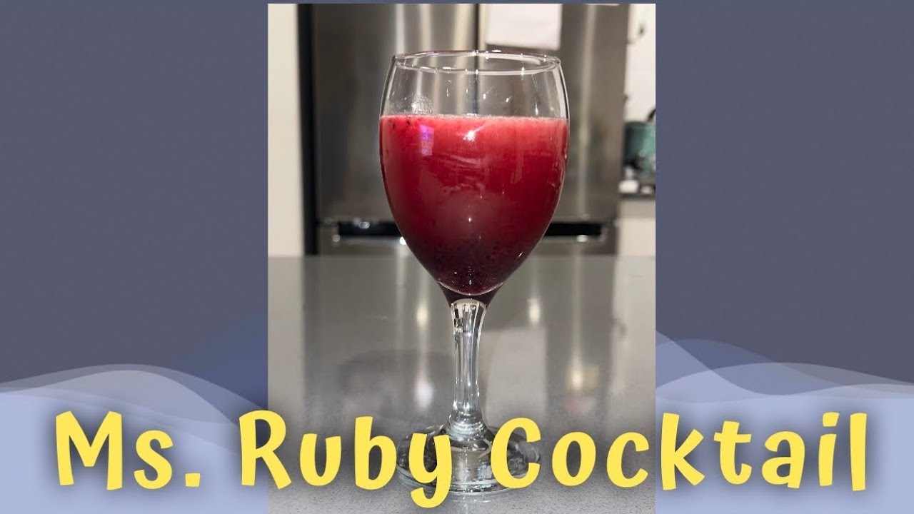 MS. RUBY COCKTAIL #drinks #cocktails #cocktail - YouTube