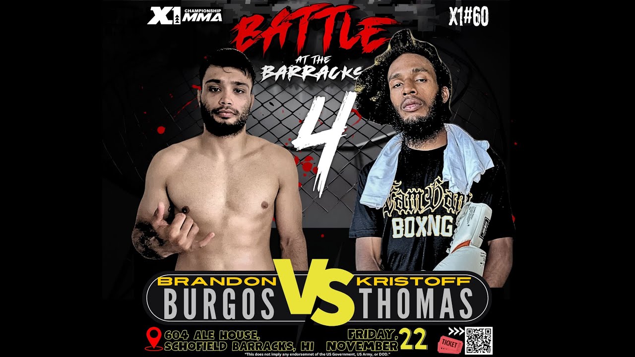 X1-60: Brandon Burgos vs Kristoff Thomas - YouTube