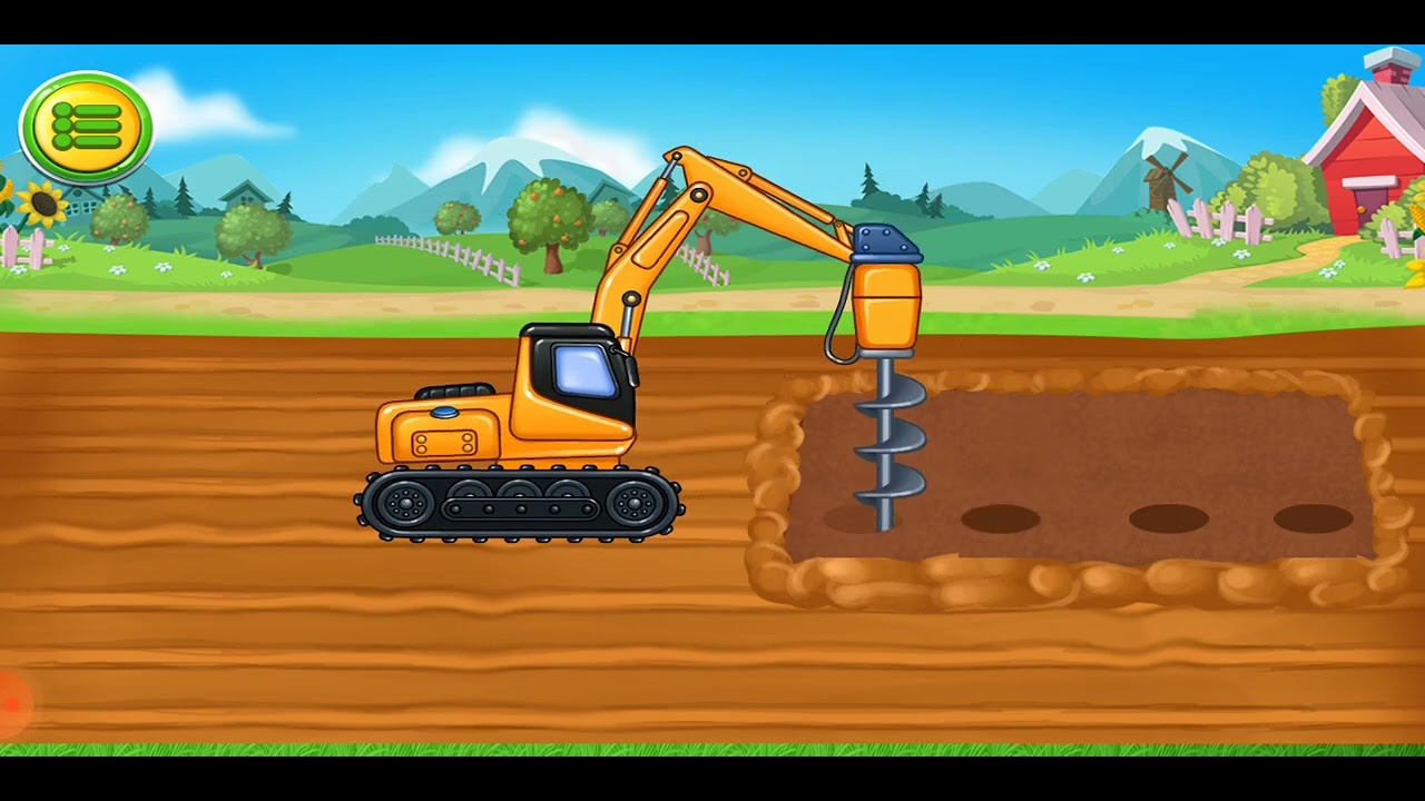 kids construction games, learn to assemble heavy equipment and how it ...