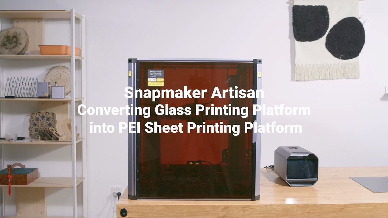 How to Install the PEI sheet for Snapmaker Artisan? - YouTube