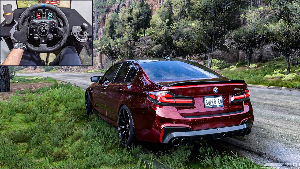 BMW M5 CS 1200HP - Forza Horizon 5 | Logitech G923 Steering Wheel - YouTube