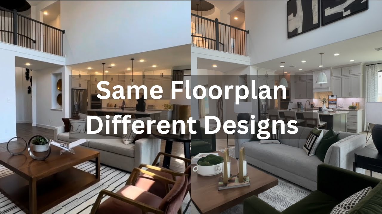 2 Home Tours : Same Floorplan - Different Interior Designs : Which One ...