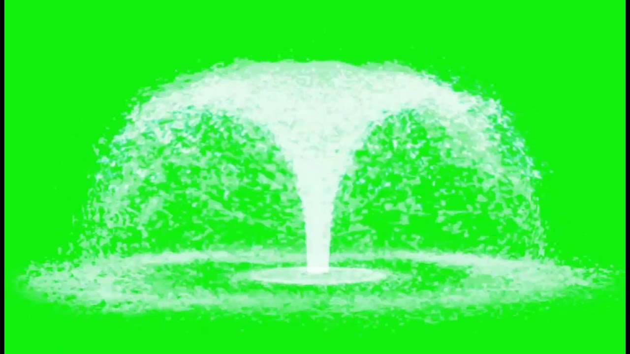 Water fountain green screen - YouTube