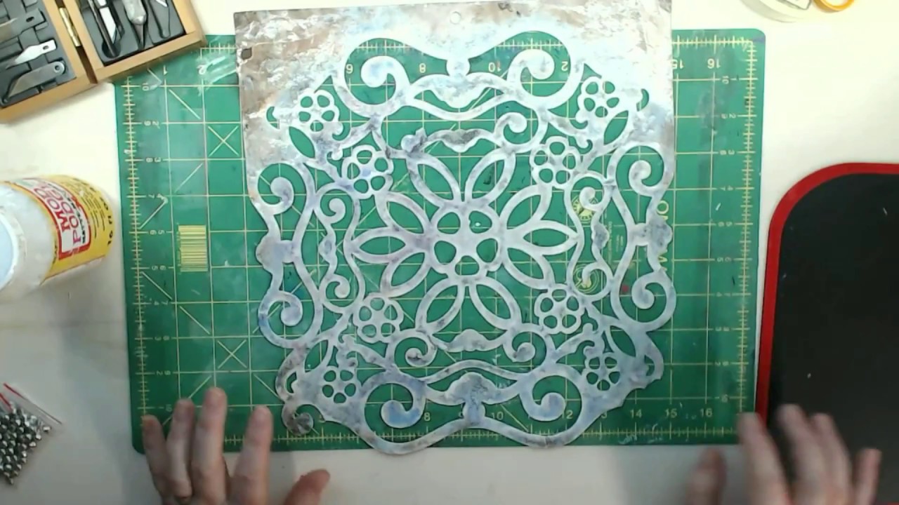 Stencil rehab **Improve flimsy paper stencils - YouTube