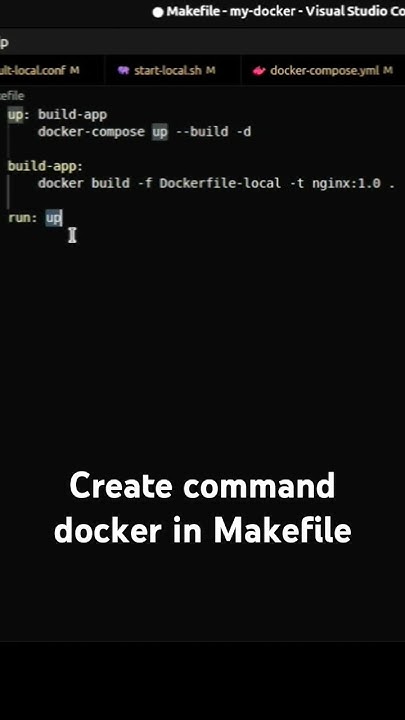 Create command docker in Makefile #shorts #shortsvideo #shortvideo #docker #dockertutorial # ...