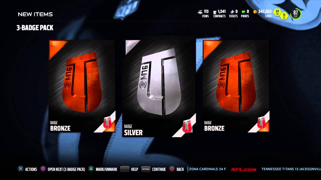 Madden NFL 16 crap badges and huge update - YouTube
