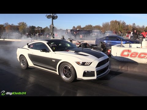 Panda Mustang Rips to 9s, Fastest S550 w/ Stock MT-82 - YouTube