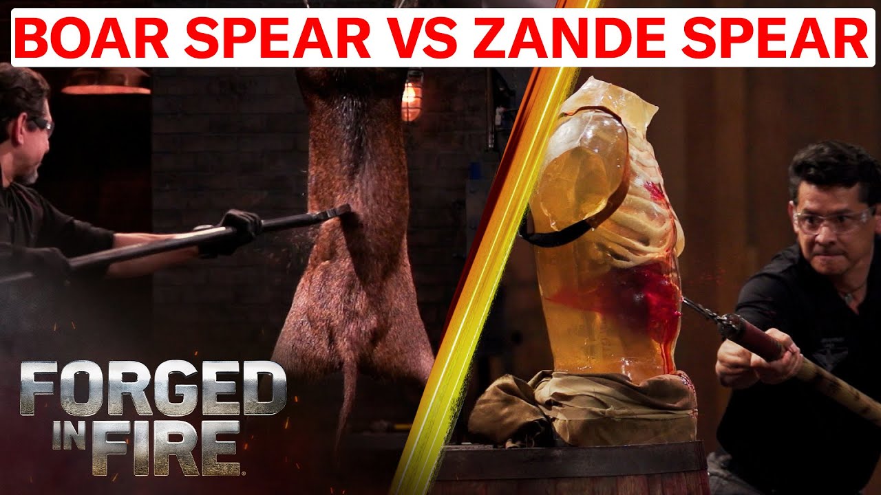 FORGED MADNESS: The Zande Spear vs. The Boar Spear | Forged in Fire ...