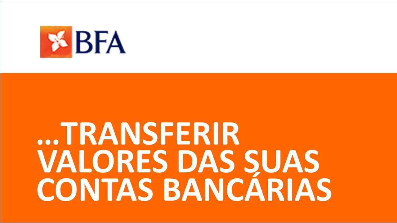 BFA Net - Realização de Transferências Bancárias - YouTube