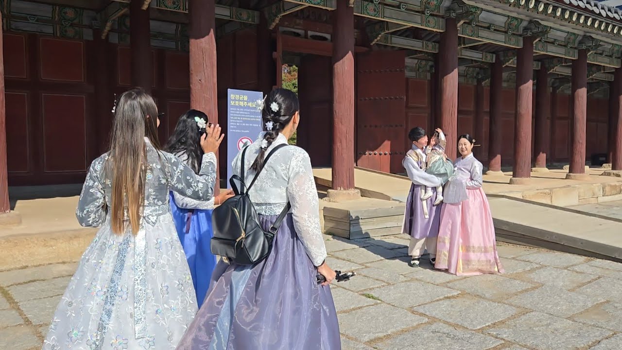 진짜 한복입은 가족을 본 외국인 반응 | Foreigners' reactions to seeing their families ...