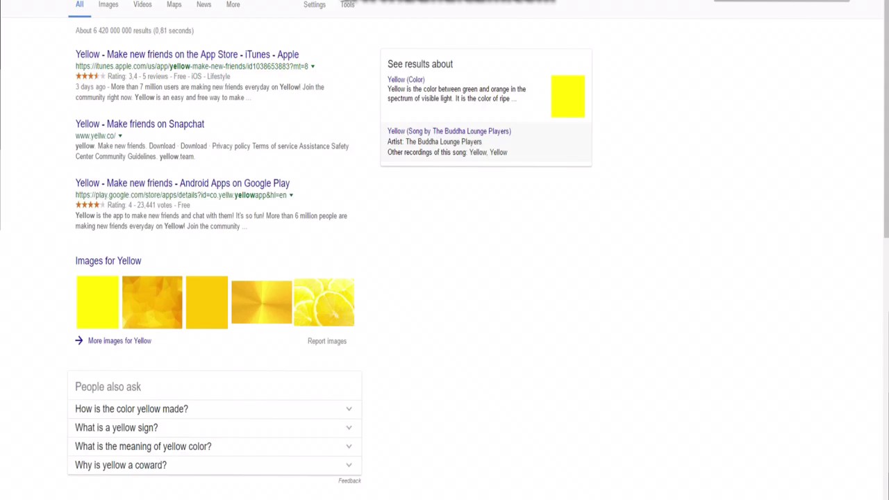 Yellow - YouTube