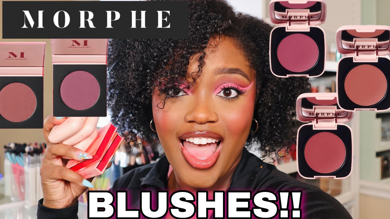 NEW MORPHE CREAM & POWDER BLUSHES!!! FIRST IMPRESSION + TRY ON - YouTube