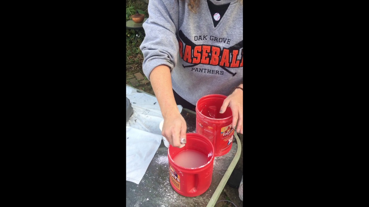 Plaster fruit cast - YouTube