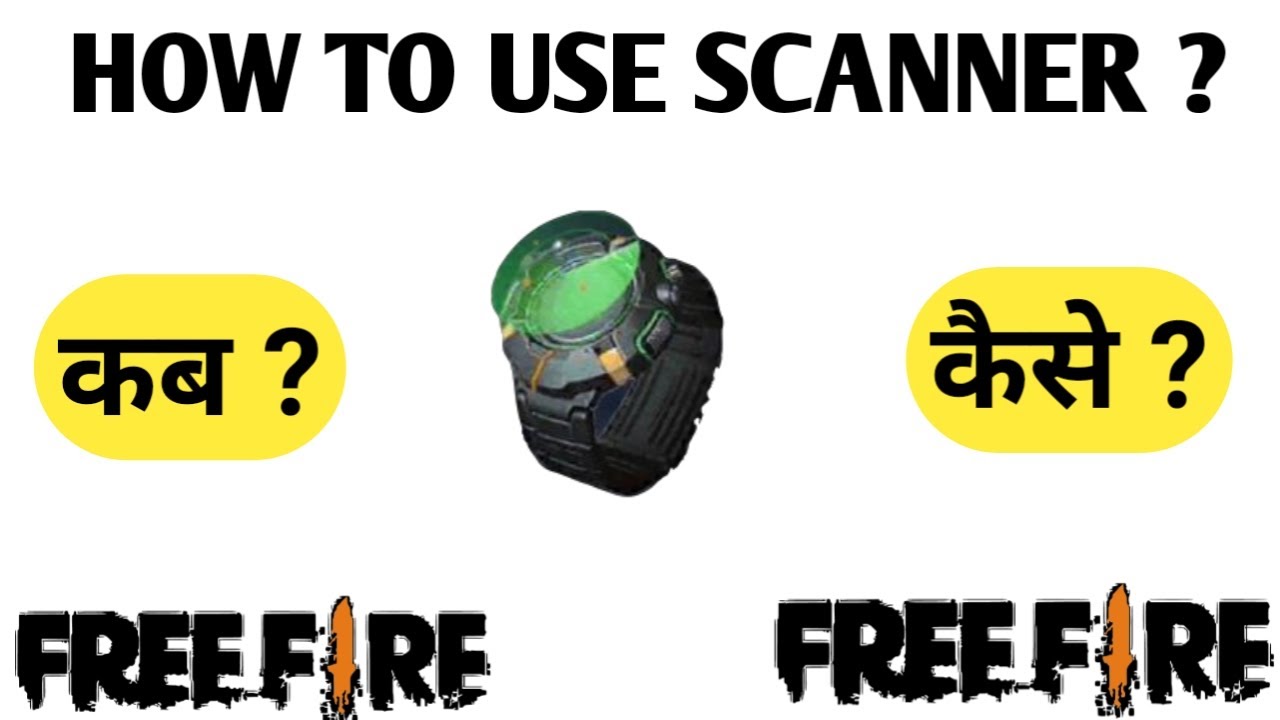 Free fire: How to use scanner in free fire? Scanner kya hai - YouTube