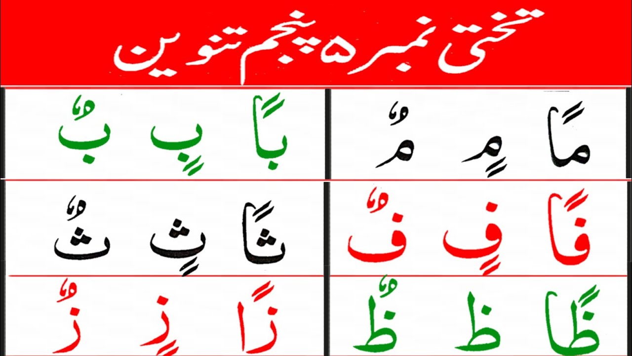 Fourth Lesson. Noorani Al Qaida (Do Zabar, Do Zer, Do Pesh,) | Arabic ...