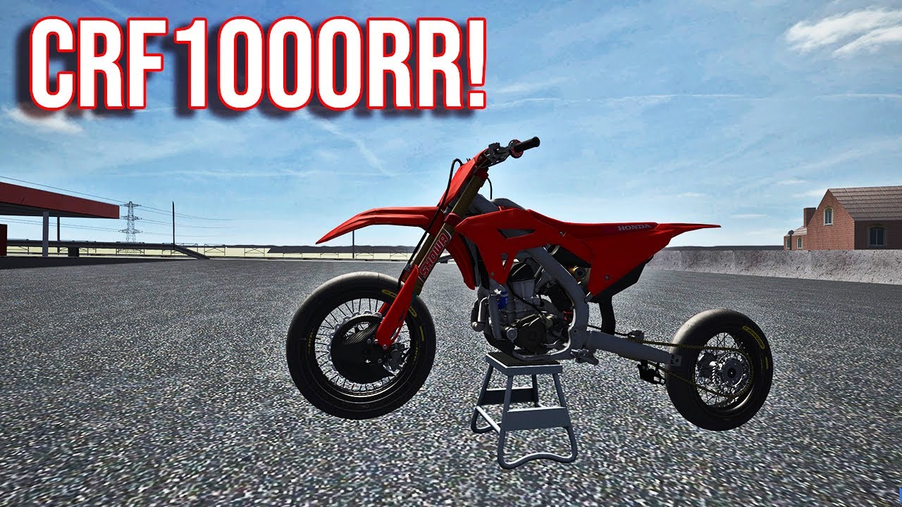 NEW CRF1000RR SUPERMOTO IS INSANE!! (MXBIKES) - YouTube