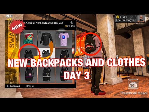 *NEW* BACKPACKS AND CLOTHES IN NBA 2K20! DAY 3 NBA 2K20 BEST DRIPPY ...