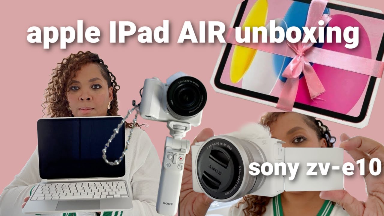 Unboxing *NEW* M4 iPAD PRO & SONY ZV-E10 Camera (11 inch, apple pencil ...