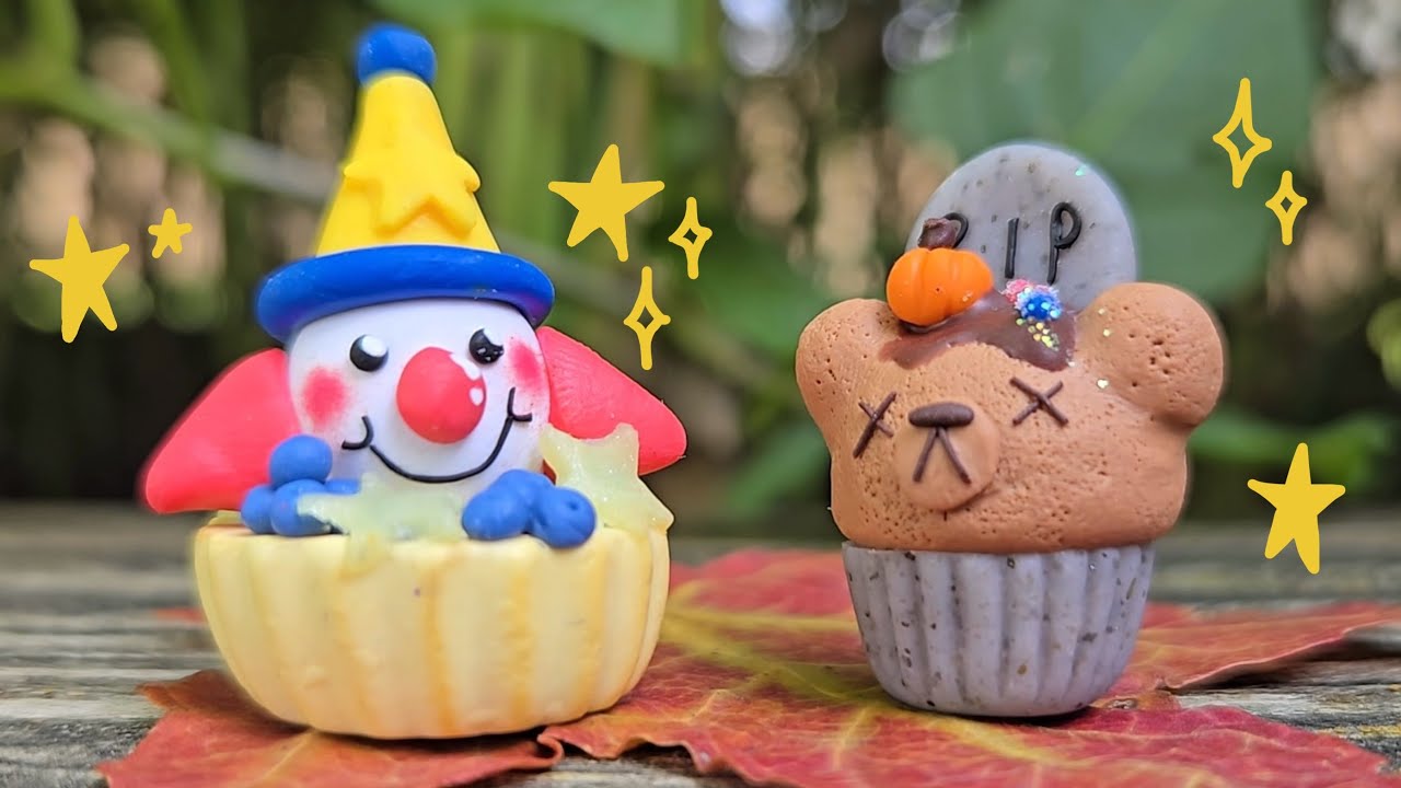 Sculpting Halloween Desserts w/ Polymer Clay | The Clay Dork - YouTube