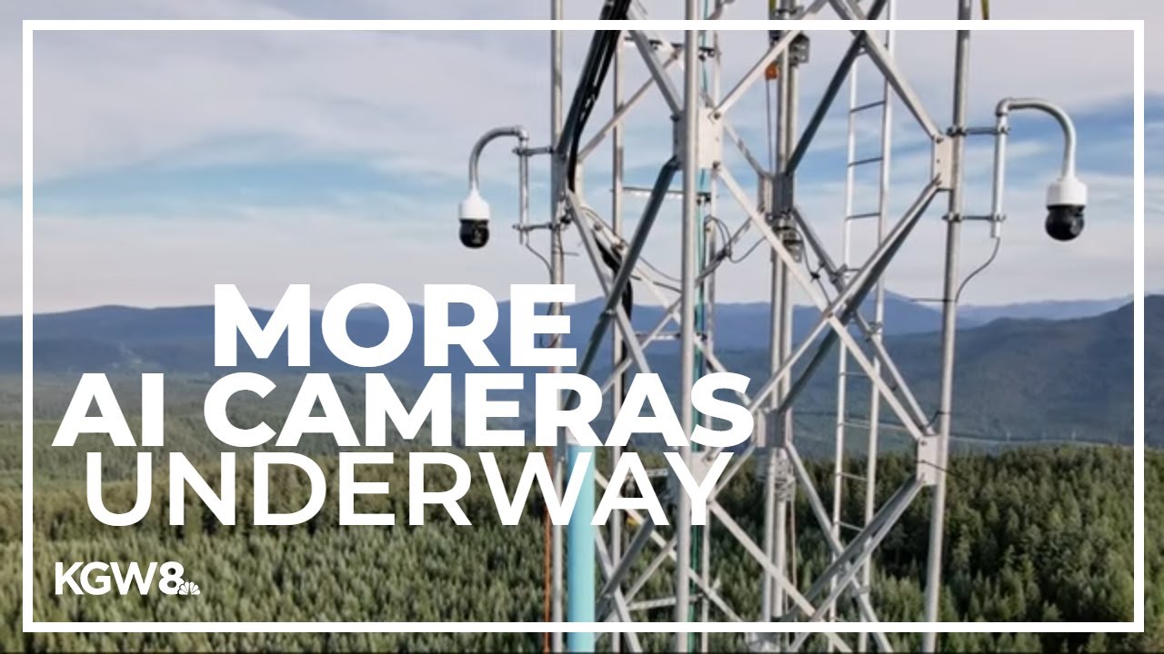 PGE adds more wildfire detection AI cameras east of the Cascade - YouTube