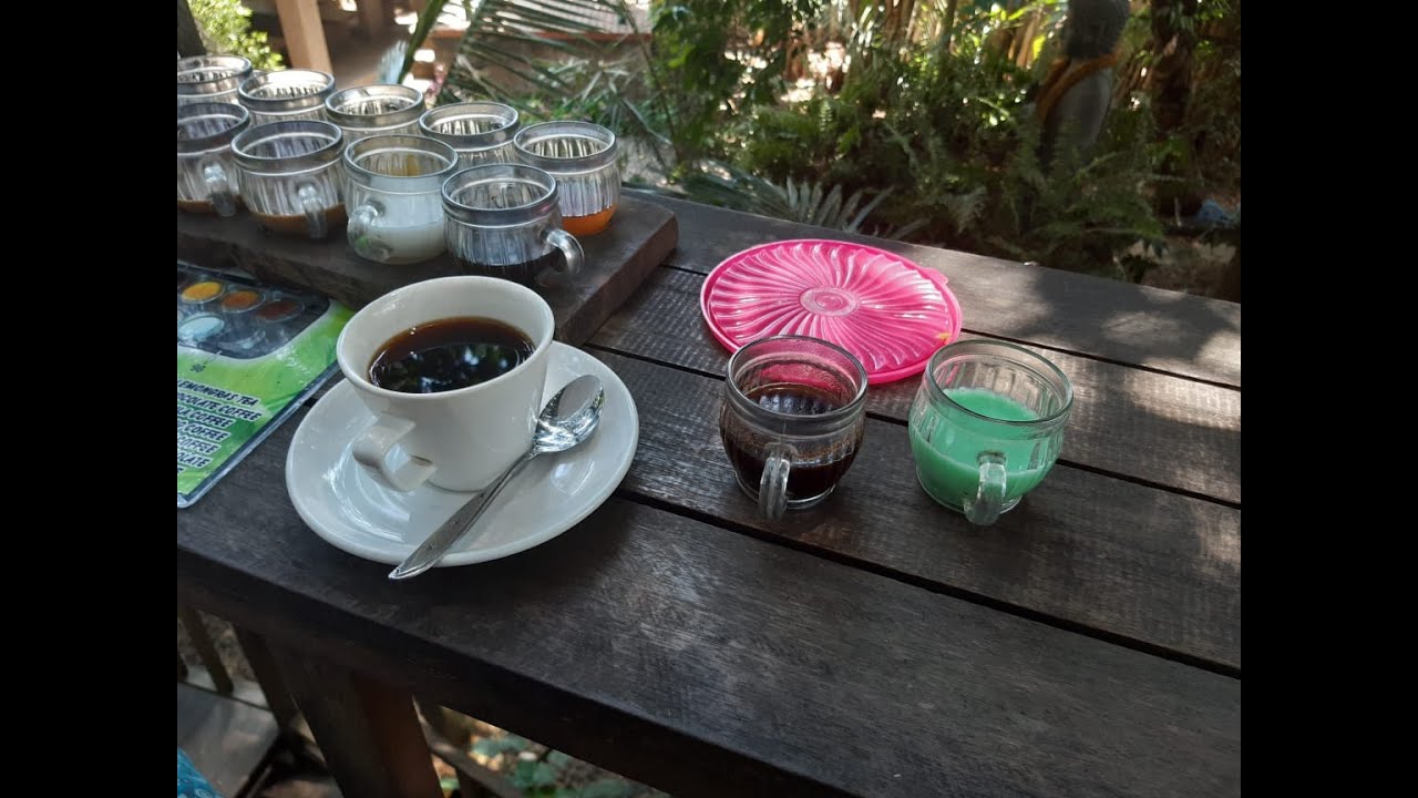 [Coffee] making |from beans to cup | Bali coffee plantation | Animal ...