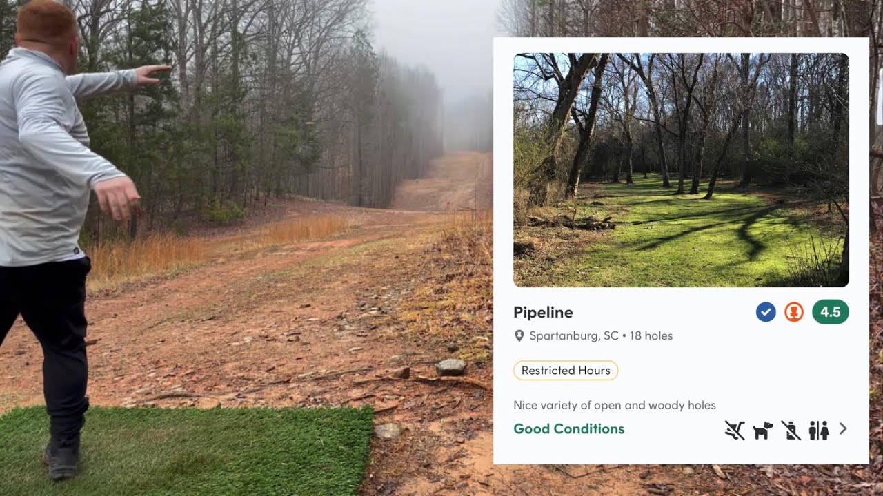 Pipeline Disc Golf Course Play Through (Whites F9) - YouTube