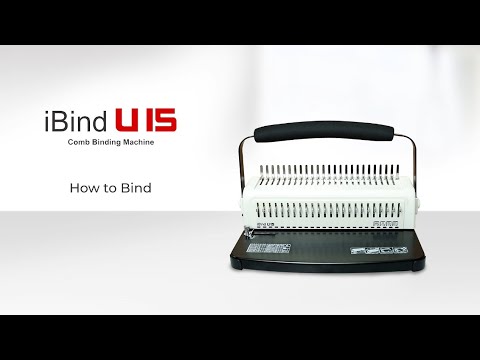 iBind U15 Comb Binding Machine ~ HOW TO BIND - YouTube