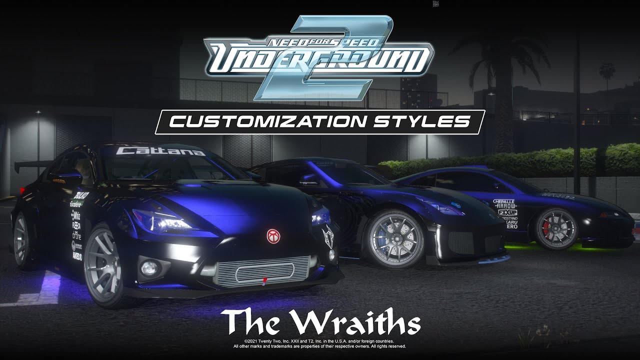 GTAO - NFS Underground 2 Customization Styles | The Wraiths Crew - YouTube