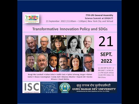 SSUNGA77 - Transformative Innovation Policy & SDGs - YouTube