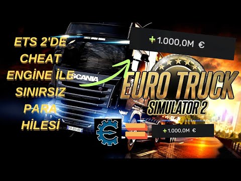 2 DAKİKADA ETS 2 PARA HİLESİ YAPMAK 2024 | Cheat engine ile