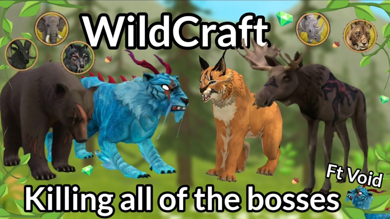 WildCraft killing all of the bosses with @void3759outdated - YouTube