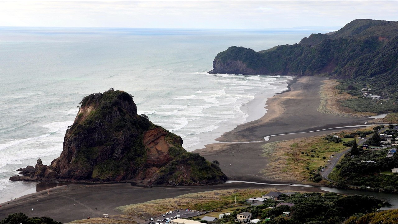 Piha Beach: New Zealand’s black sand paradise - YouTube