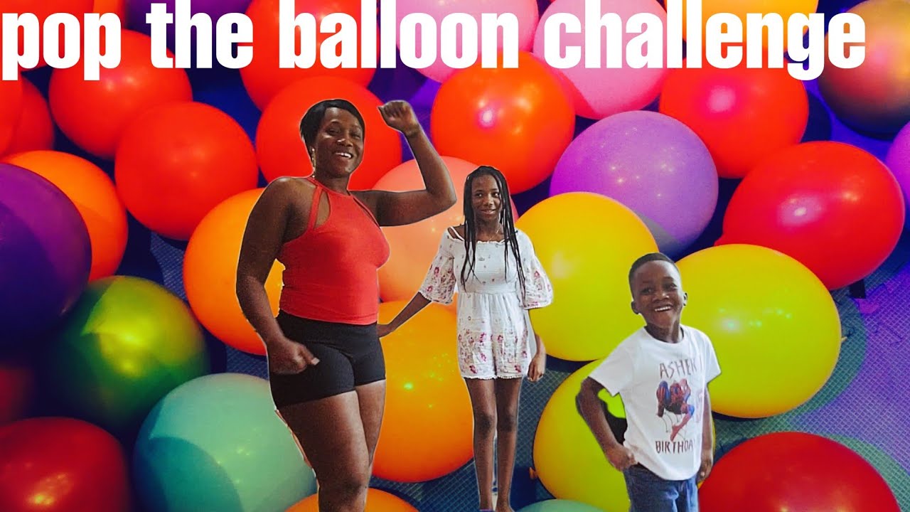 BALLOON POP CHALLENGE/ KIDS COMPETE - YouTube