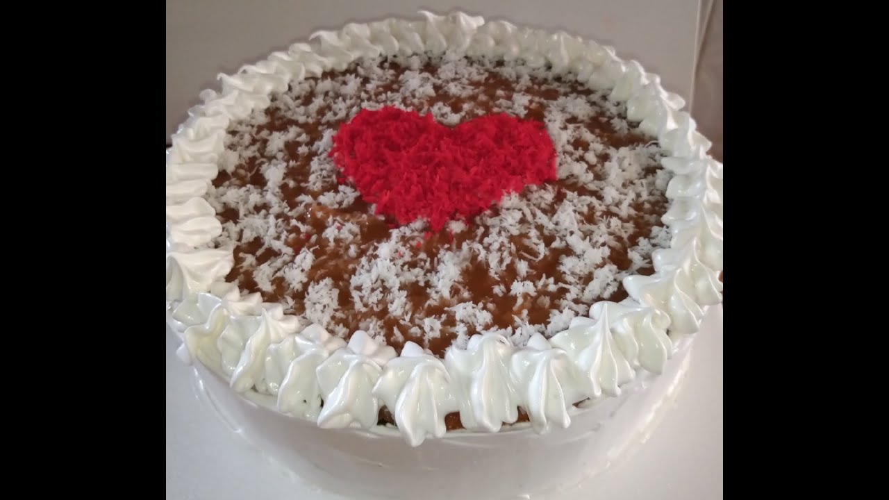 Torta de coco con arequipe - YouTube