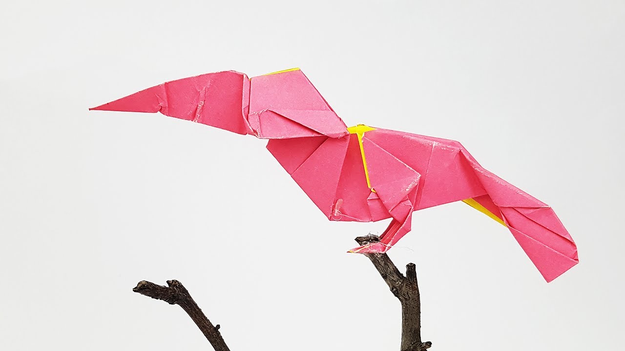 ORIGAMI TOUCAN TUTORIAL - BIRD ORIGAMI - YouTube