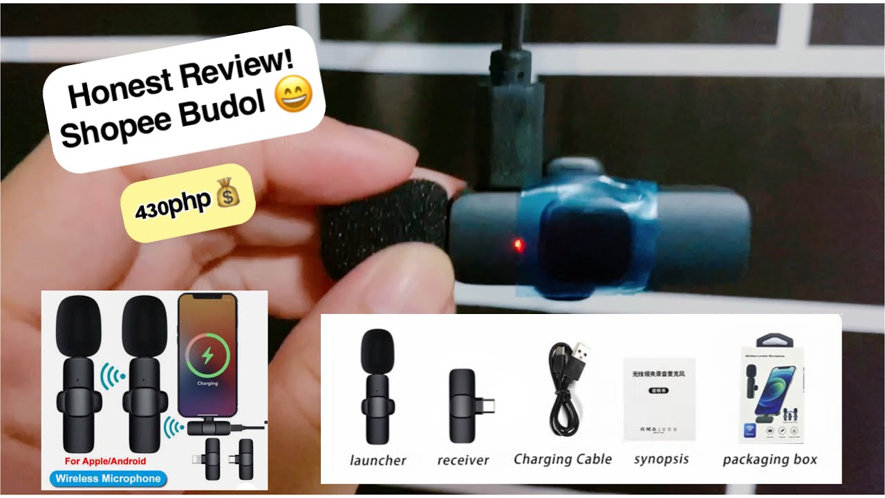 Wireless Lapel Microphone Lavalier Mic for Android Phone & iPhone ...