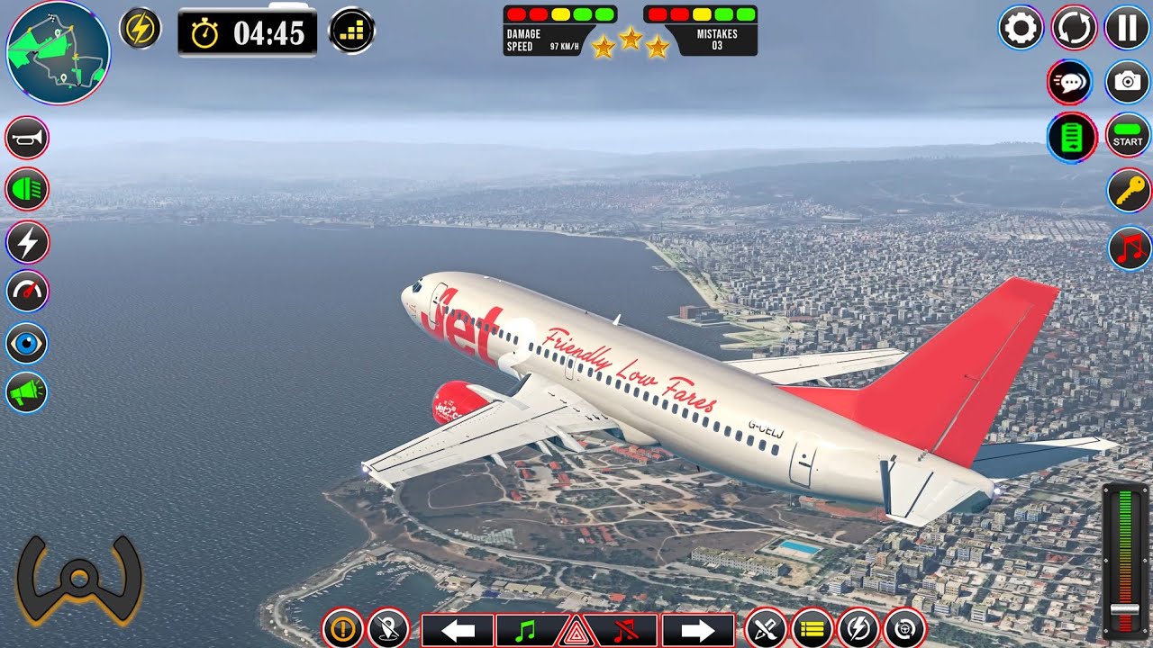 Jumbo jet flight simulator | aeroplane game | aeroplane wala game ...