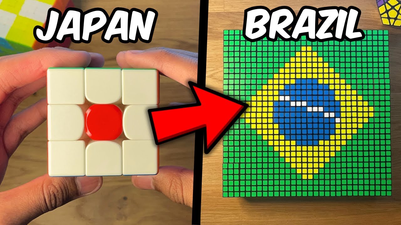 Country FLAGS on RUBIK'S CUBES! - YouTube