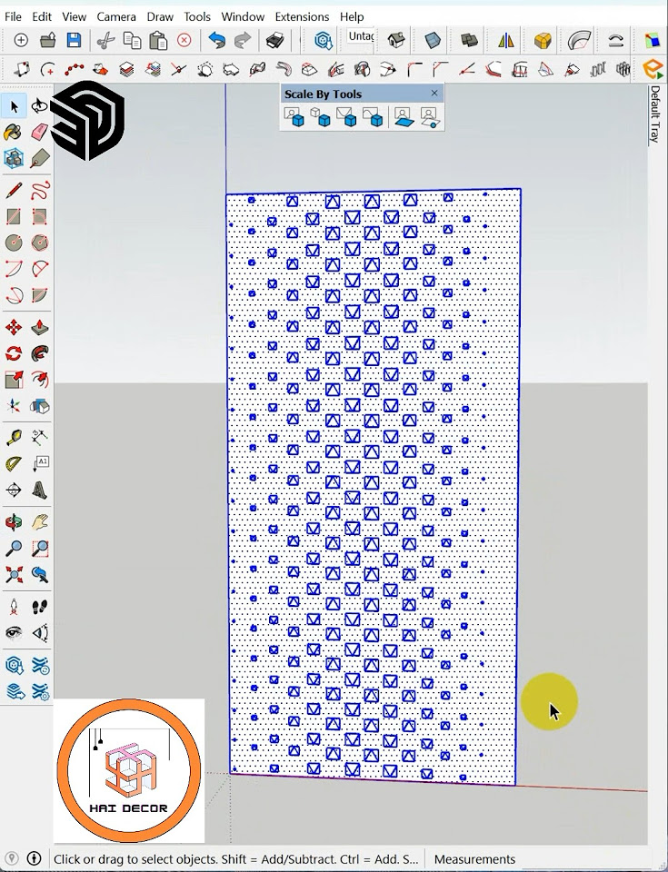 Sketchup Quick Tips - Tạo Vách CNC Bằng Plugin Scale By Tool. #sketchup ...