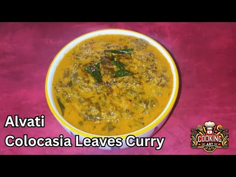 Colocasia Leaves Curry | Alvati Konkani Recipe | Alu Chi Bhaji - YouTube