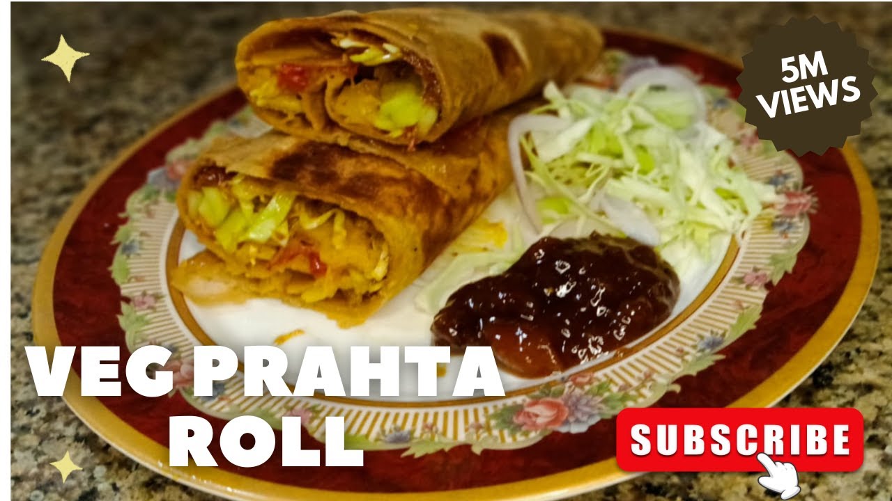 Vegetable Paratha Roll - YouTube