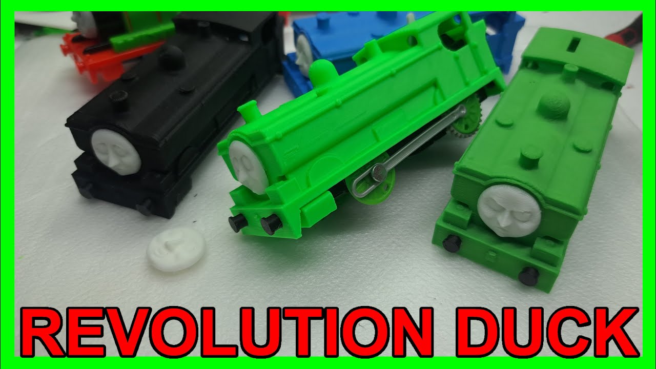 Trackmaster Revolution DUCK 3D Printed Custom Thomas Train - YouTube