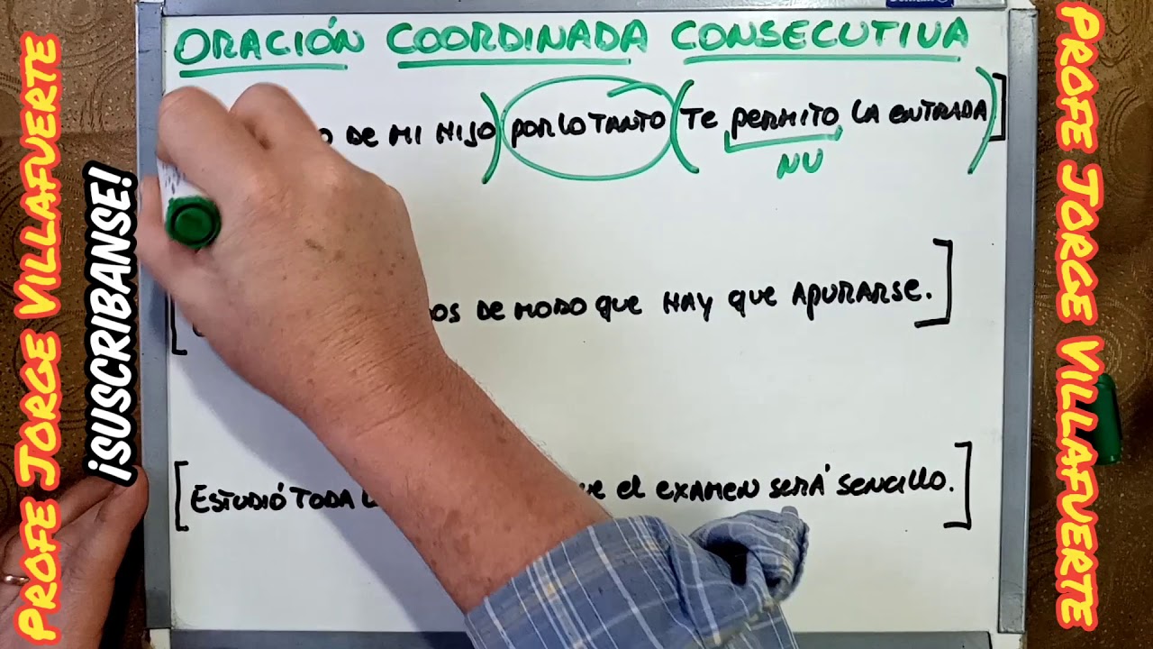 Gramática 12 - Oraciones Coordinadas Consecutivas - YouTube
