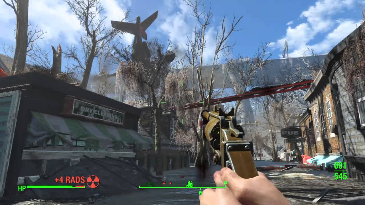 Fallout 4 Luck of 1: Vertibird Crash - YouTube